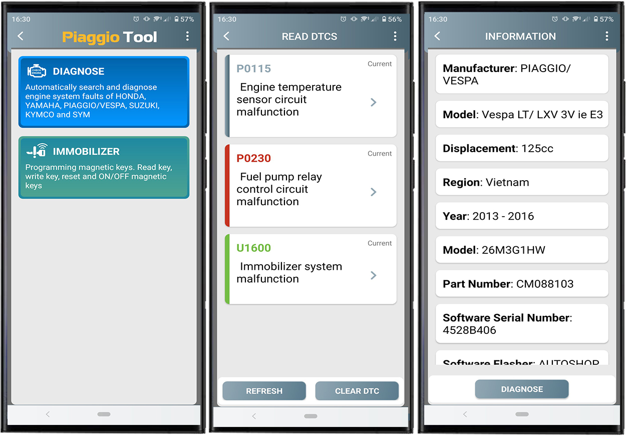 PIAGGIO TOOL - Immobilizer Key Programming and Diagnostic for PIAGGIO/VESPA